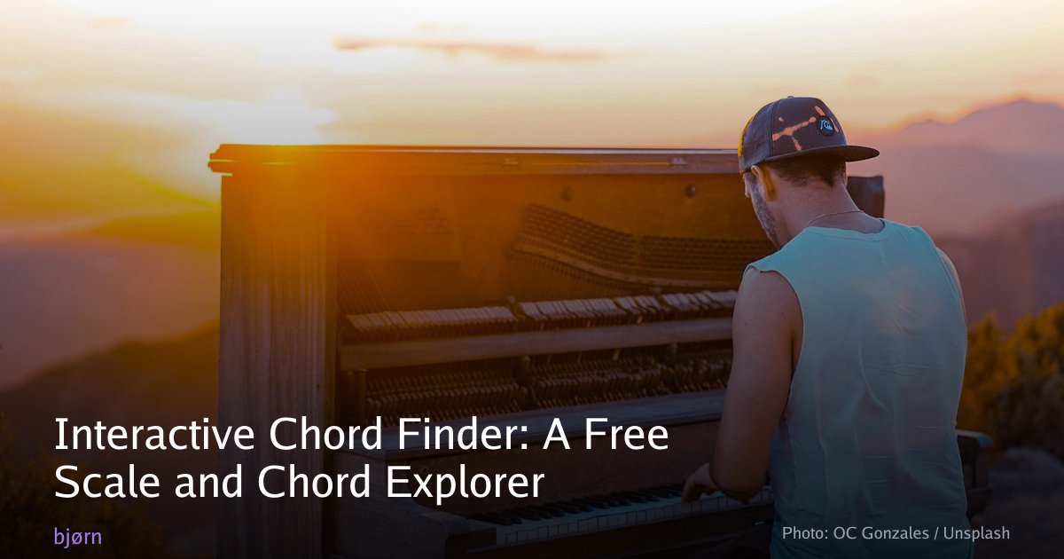Interactive Chord Finder: A Free Scale and Chord Explorer • bjørn